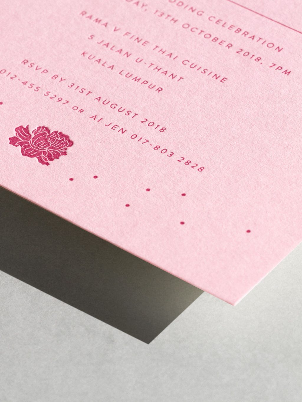 No.26 Turmeric, 2-Piece Wedding Invitation Suite – The Alphabet Press (TAP)