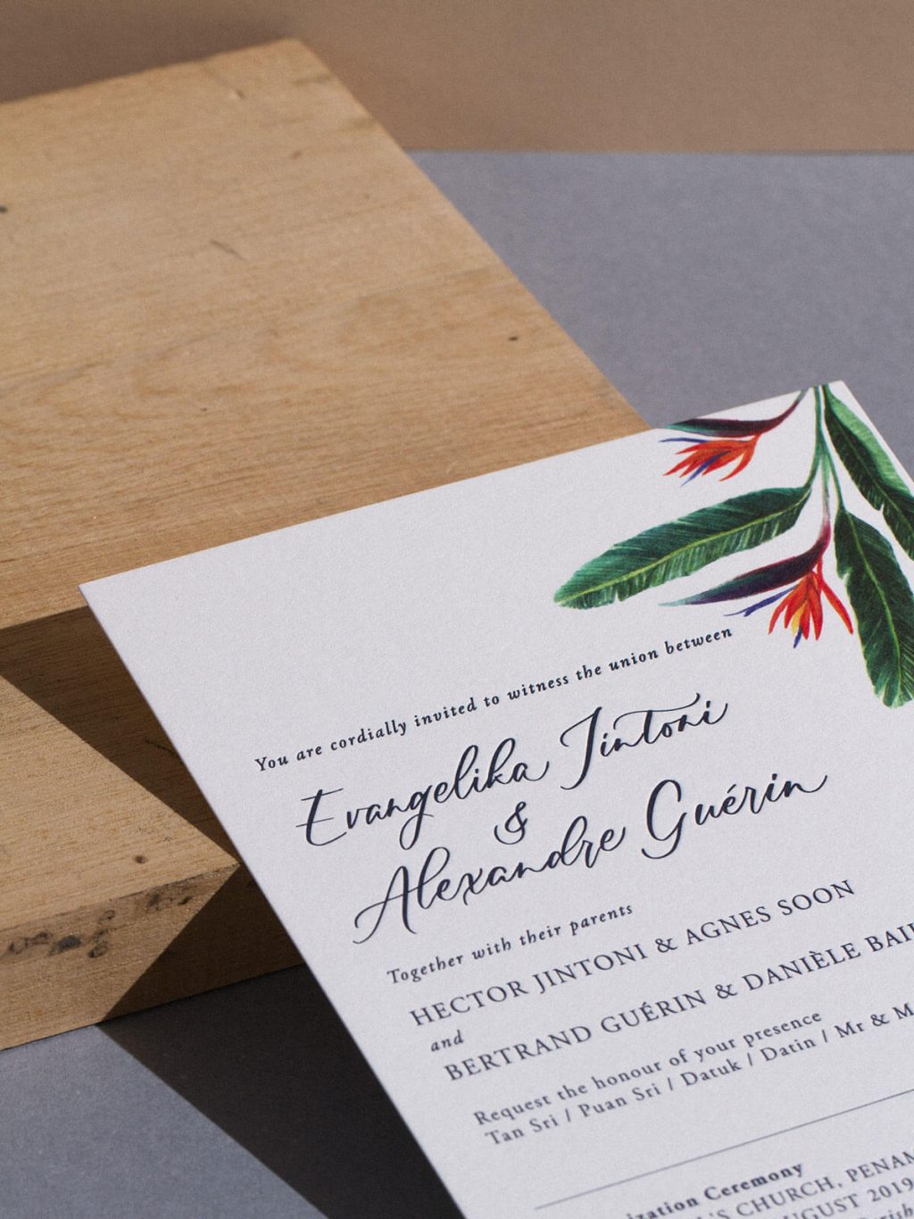 No.26 Turmeric, 2-Piece Wedding Invitation Suite – The Alphabet Press (TAP)