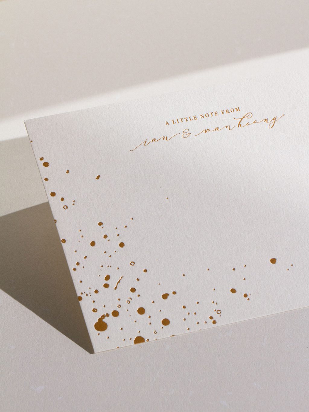 No.26 Turmeric, 2-Piece Wedding Invitation Suite – The Alphabet Press (TAP)